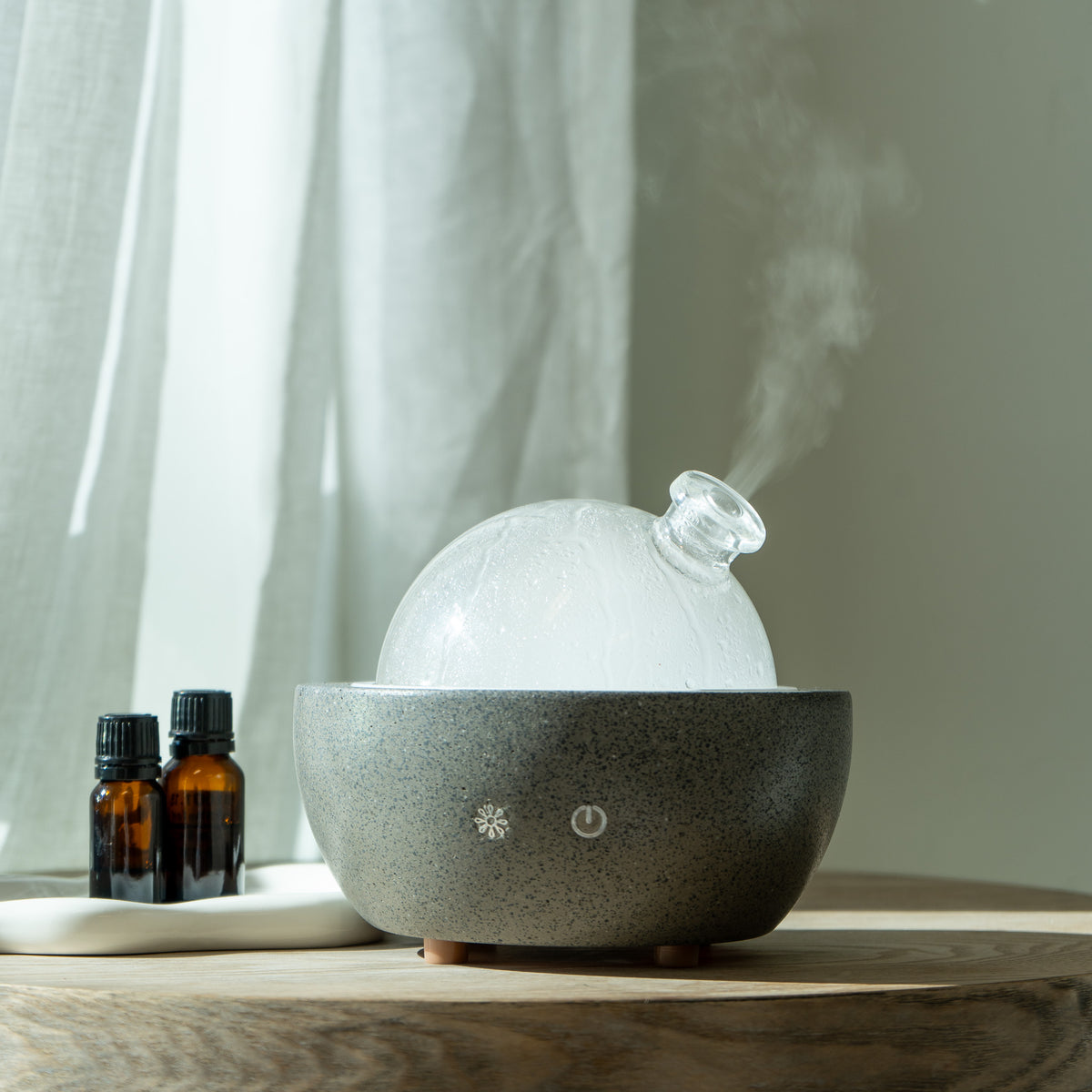Gray Stone | Glass Dome Diffuser – Kumi Oils